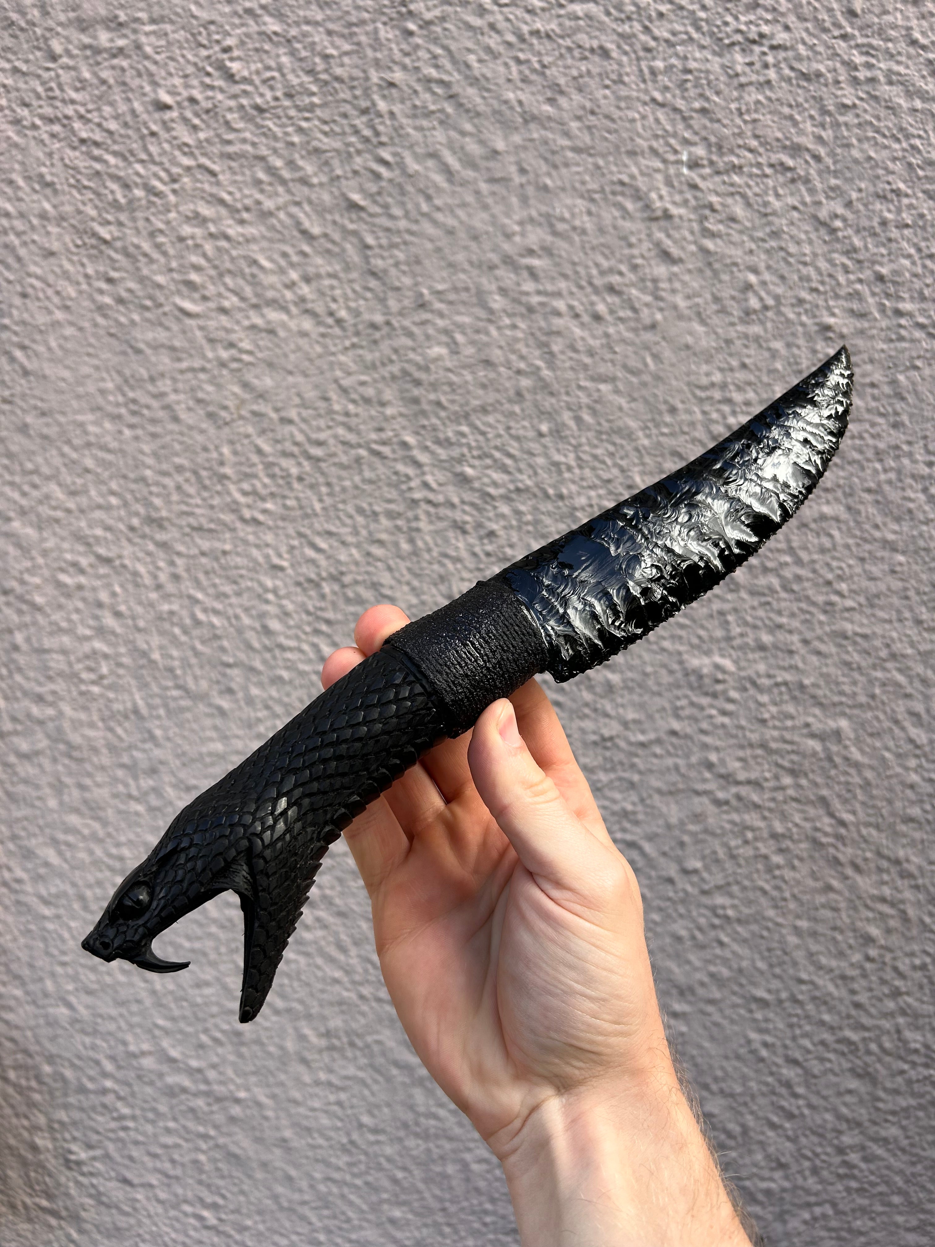Serpent Knife – Lava Blades Obsidian Crafts